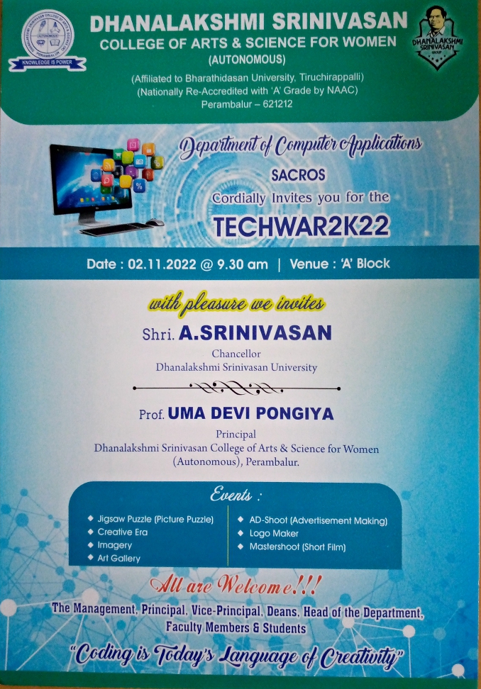 :: Dhanalakshmi Srinivasan College of Arts and Science for Women ...